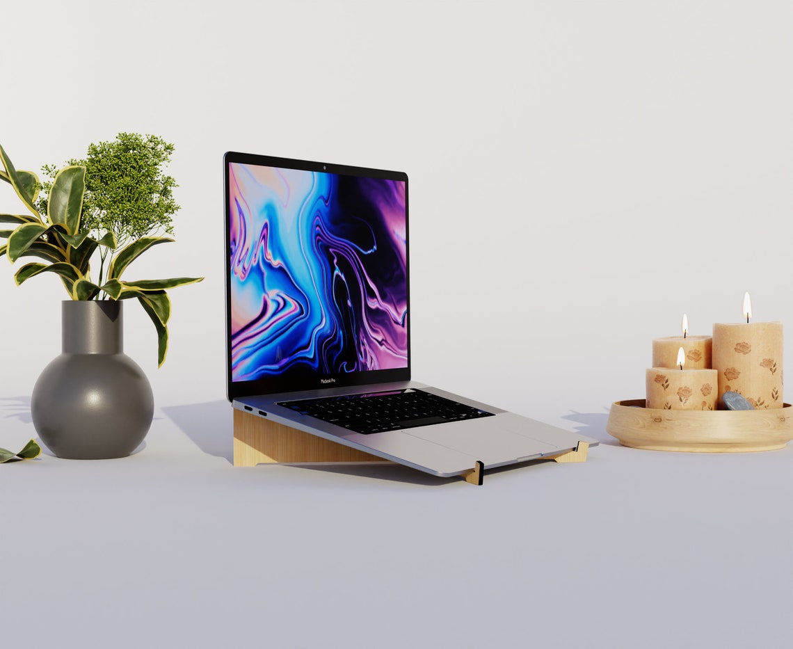 Laptop Stand Laser Cut Files CNC Files for Wood svg Dxf - Etsy