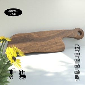 Cutting Board CNC Files for Wood (svg, Dxf, Pdf, Eps, Ai, Stl) - Etsy