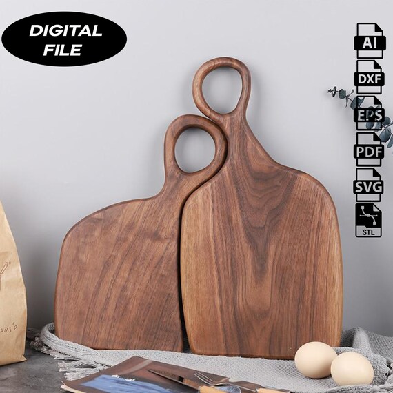 Cutting Board CNC Files for Wood svg Dxf Pdf Eps Ai Stl - Etsy