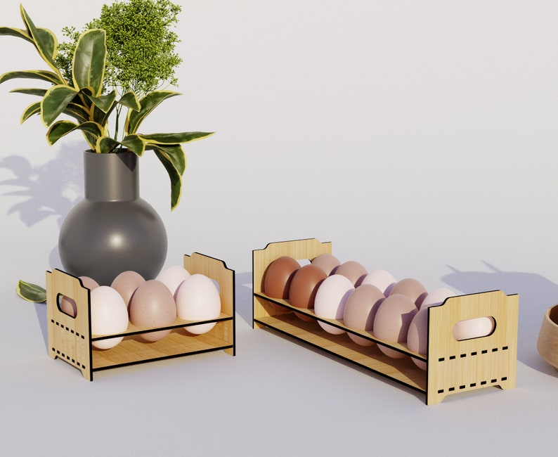 Egg Holder Laser Cut Files CNC Files for Wood svg, Dxf, Pdf, Eps, Ai - Etsy