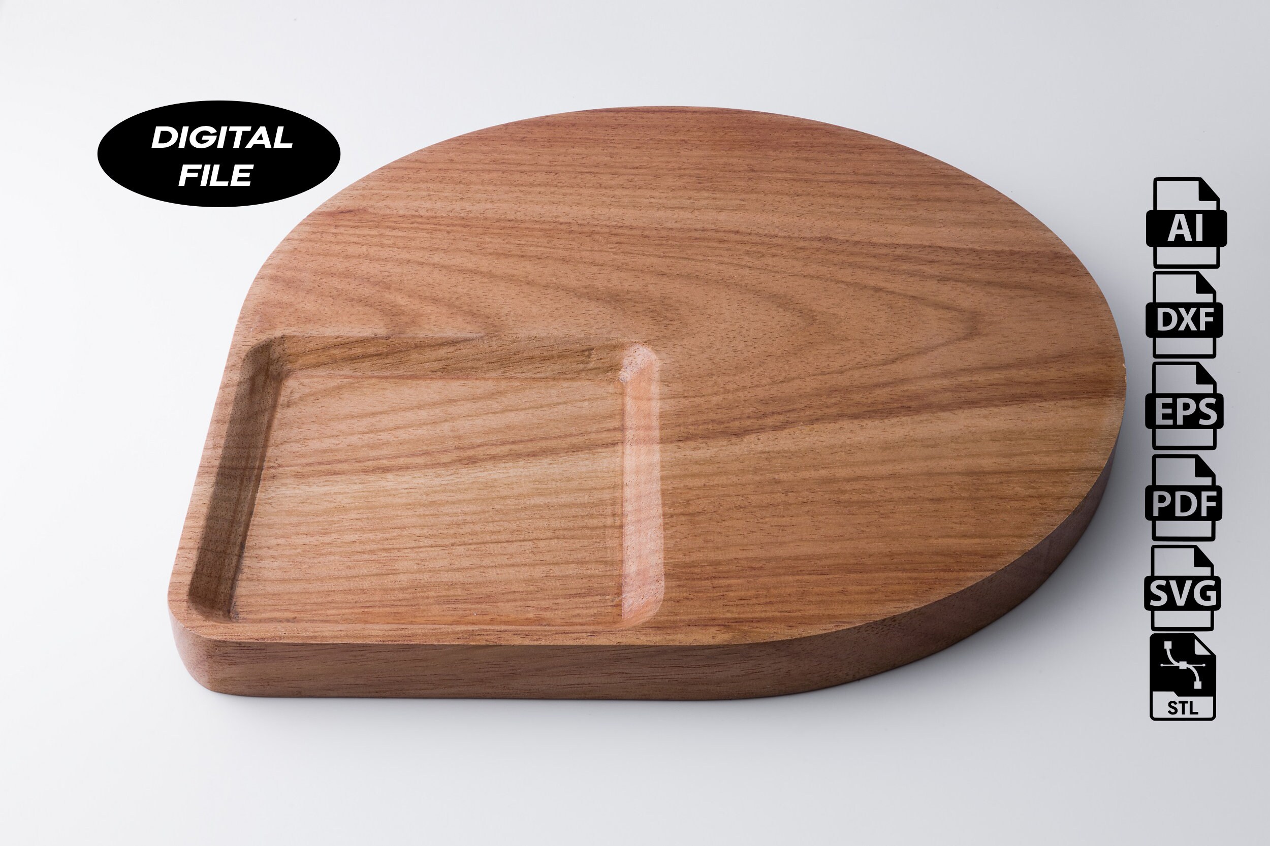 Serving Tray V2 CNC Files for Wood svg Dxf Pdf Eps Ai - Etsy