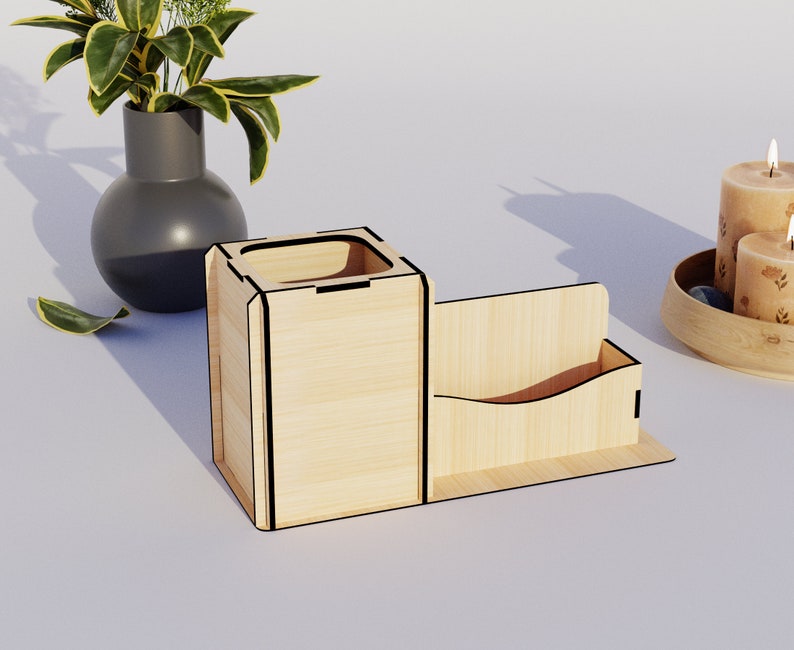 Desk Organizer V3 Laser Cut Files CNC Files for Wood svg, Dxf, Pdf, Eps ...