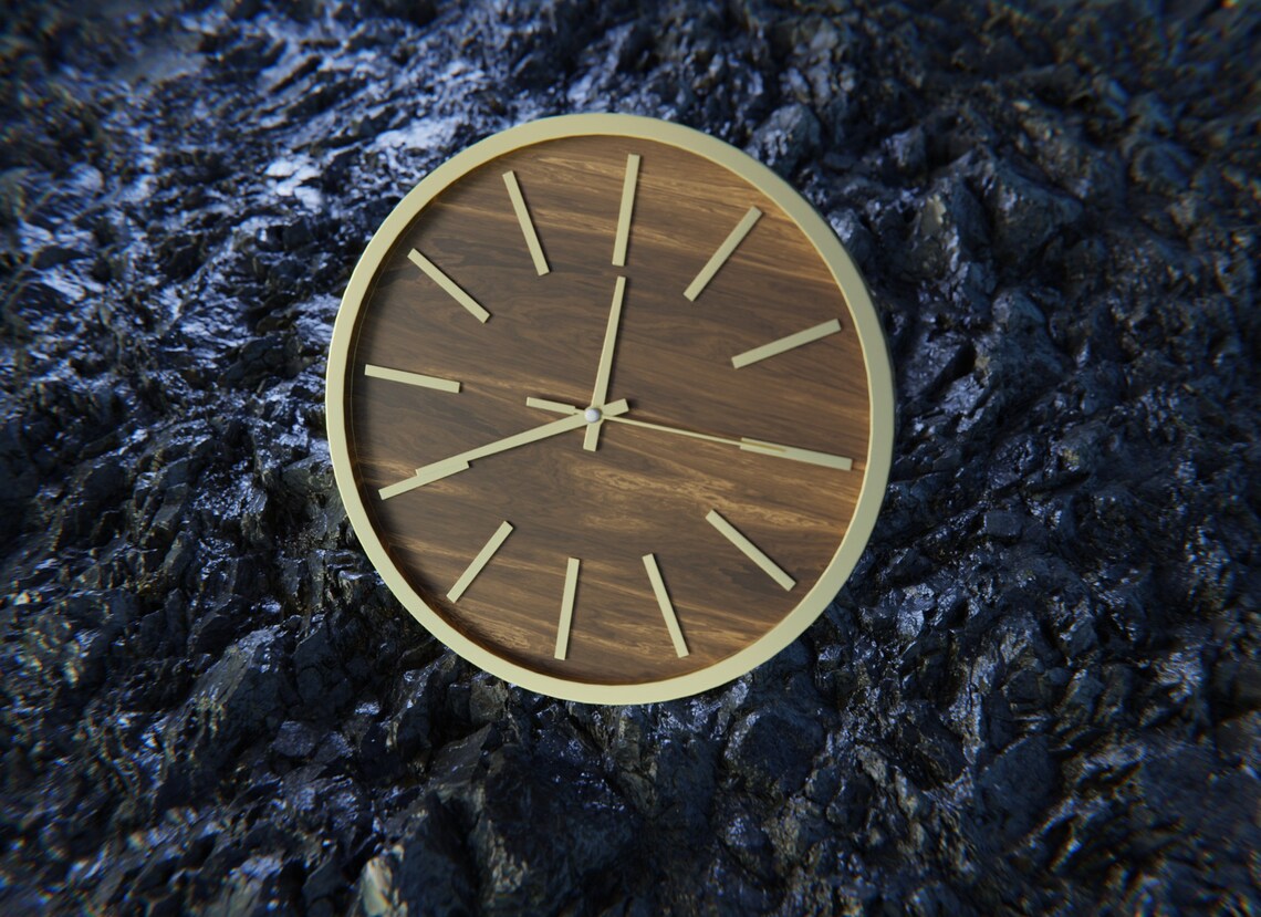 Clock Wall CNC Files for Wood 3D Printing svg, Dxf, Eps, Ai, Pdf - Etsy