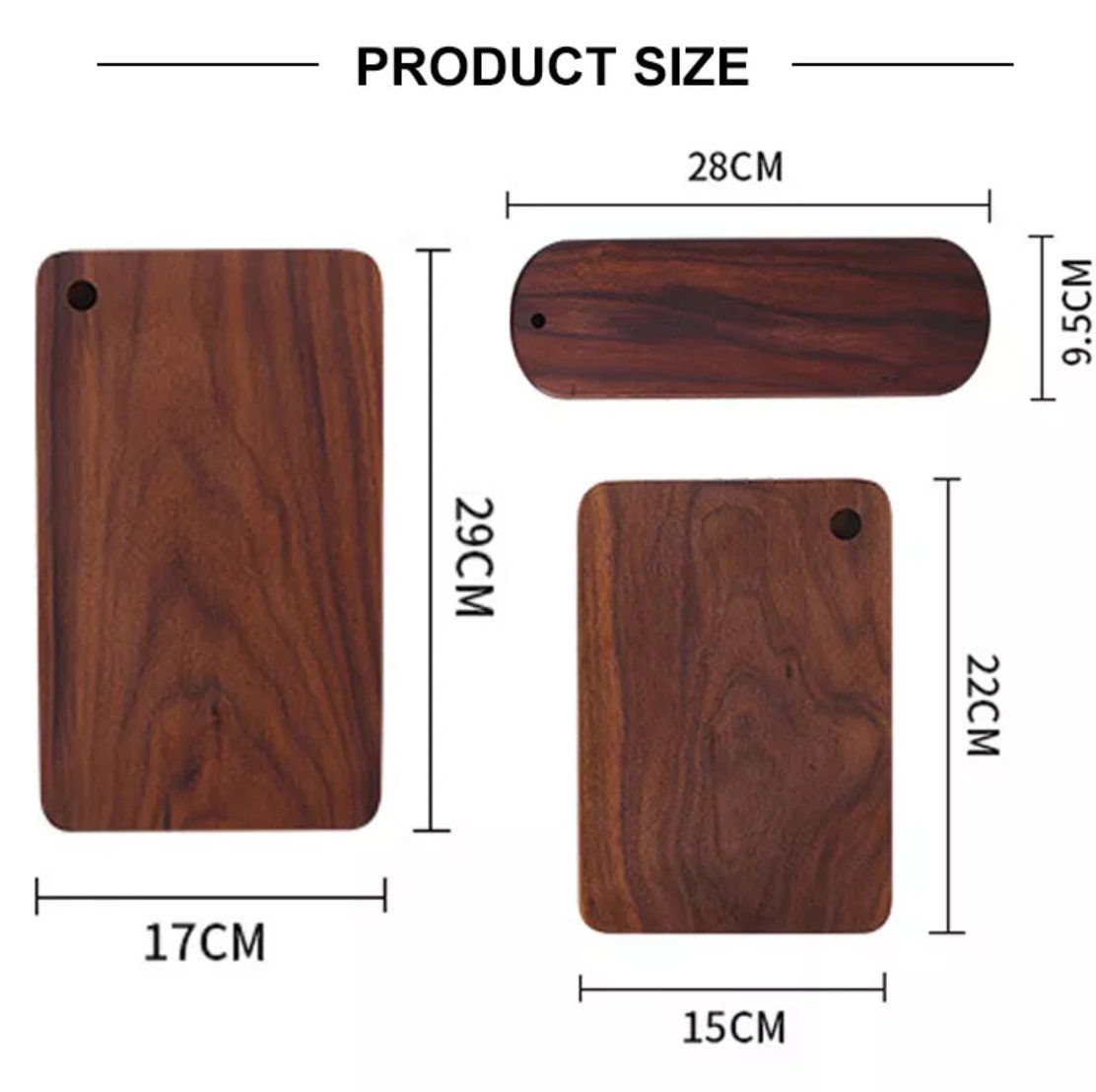 Triplet Cutting Boards CNC Files for Wood (svg, Dxf, Pdf, Eps, Ai, Stl ...