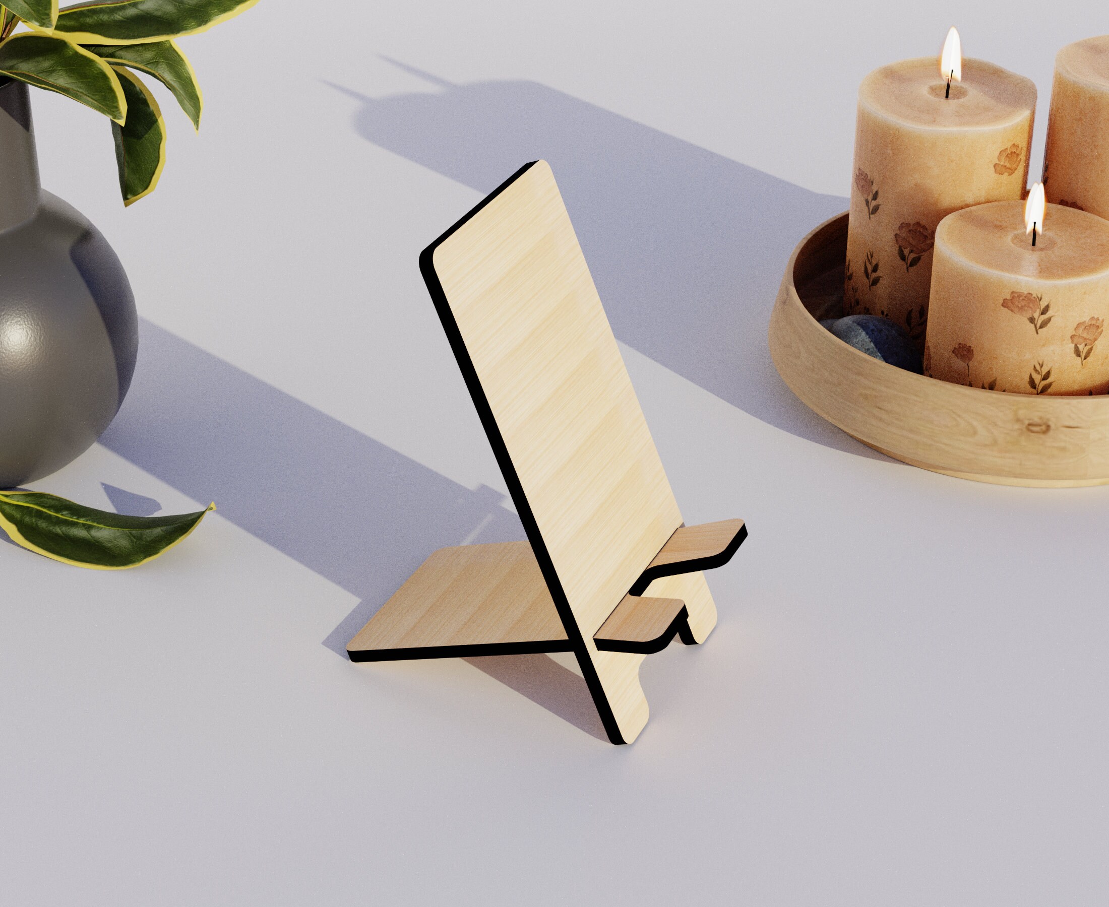 Phone Stand and Display Unit Laser Cut Files CNC Files for Wood svg ...