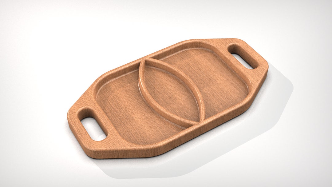 Serving Tray - 3D STL File and Vector Files (dxf, Svg, Eps, Pdf, Ai ...