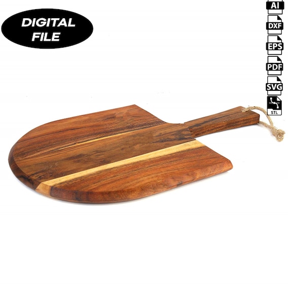 Pizza Cuttign and Serivng Tray CNC Files for Wood svg Dxf - Etsy