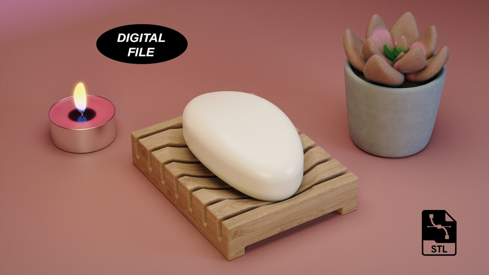 Soap Holder 3D Files | Stl | CNC Cut Files | 3D Printing | Soap Holder ...