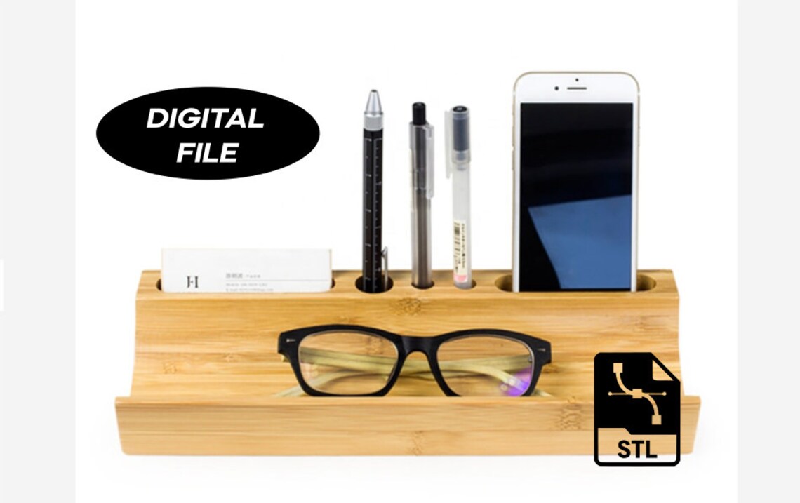 Desk Organizer, CNC Router, STL File for Cnc,stl File - Etsy