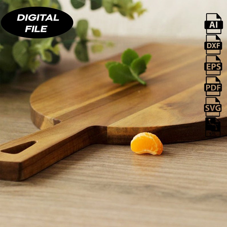 Cutting Board CNC Files for Wood svg, Dxf, Pdf, Eps, Ai, Stl - Etsy