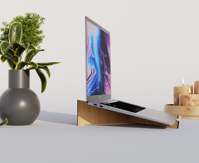 Laptop Stand Laser Cut Files CNC Files for Wood svg Dxf - Etsy