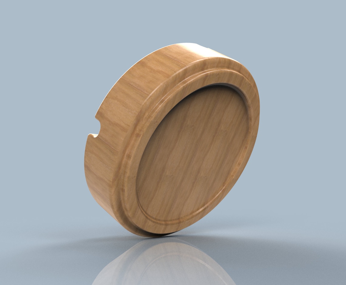 Ashtray 3D CAD Files Stl Step CNC Cut Files 3D Printing Ashtray ...