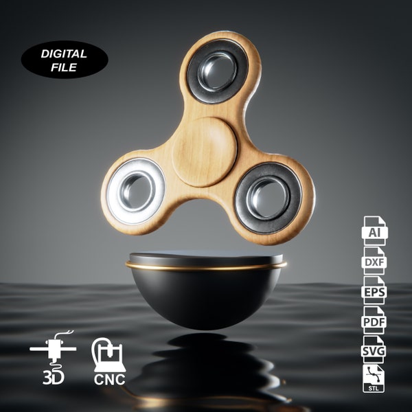 Fidget Spinner Wood - Etsy