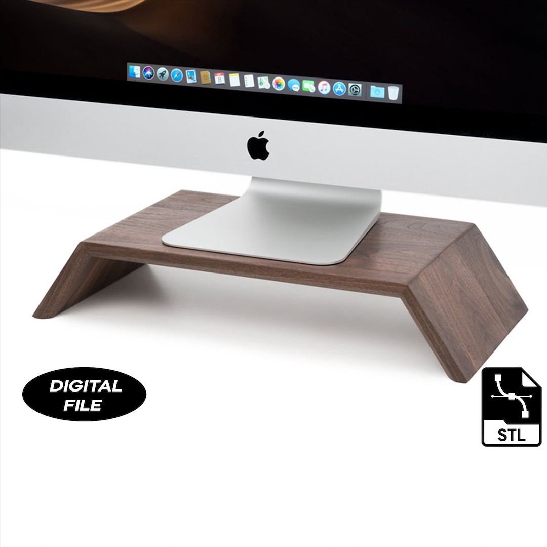 Monitor Stand Stl, Desk Organizer, CNC Router, STL File for Cnc,stl ...