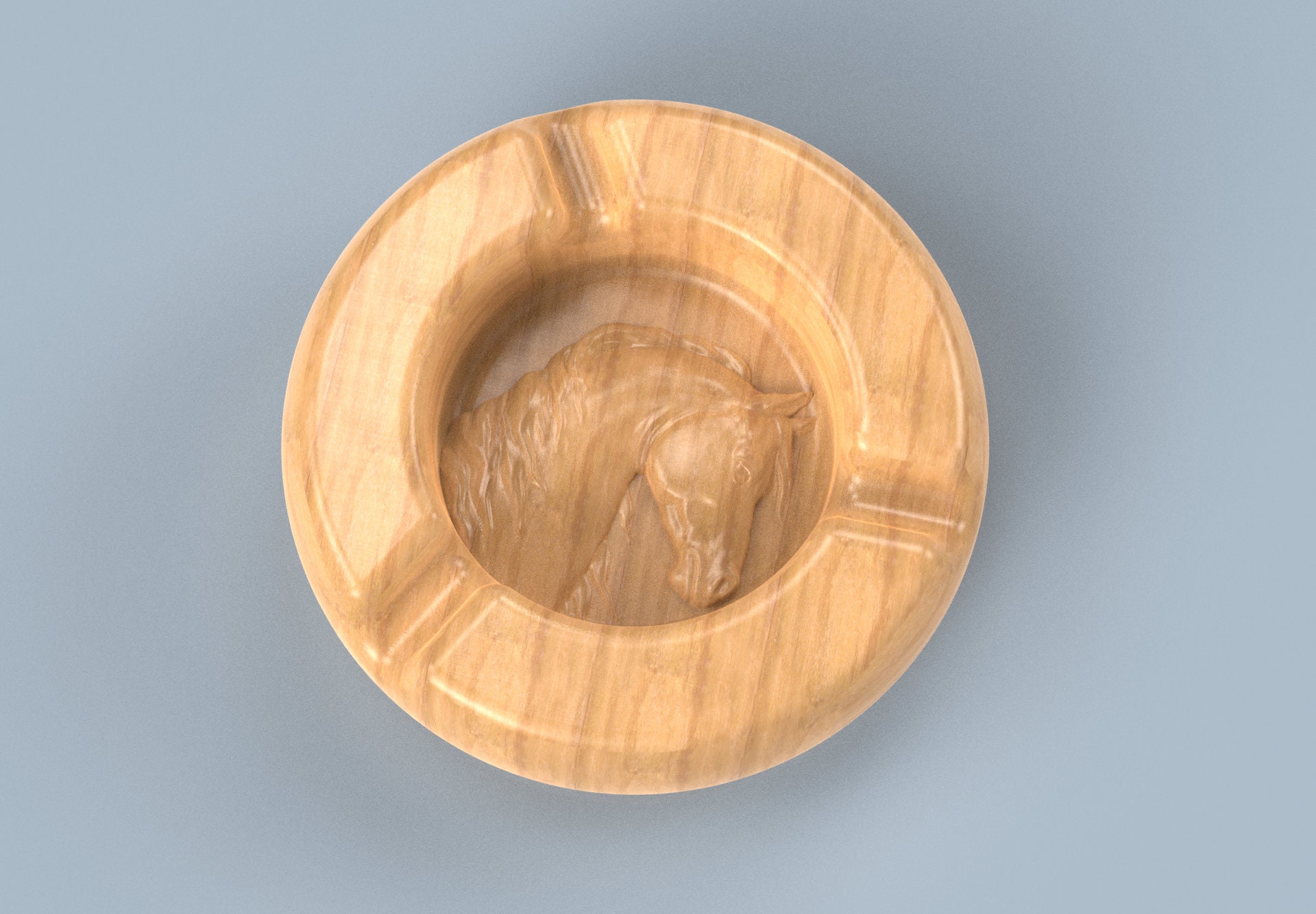 Horse Ashtray 3D CAD Files Stl Step CNC Cut Files 3D Printing Ashtray ...