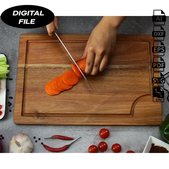 Cutting Board CNC Files for Wood svg Dxf Pdf Eps Ai Stl - Etsy