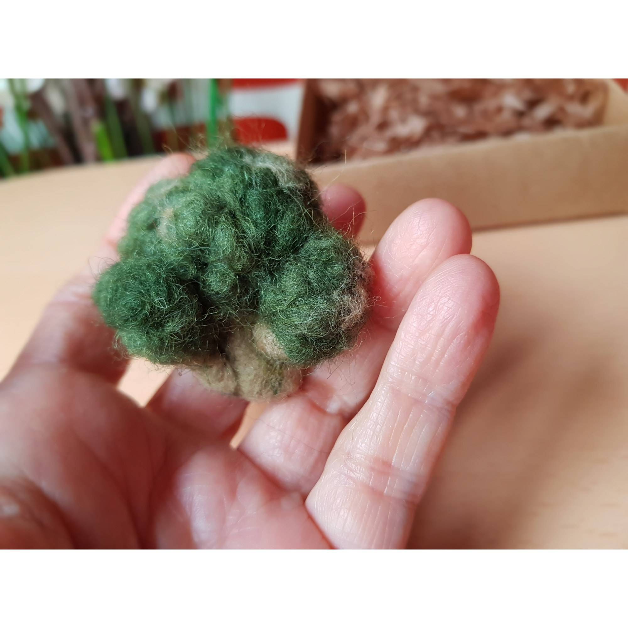 Felt Broccoli Felt Vegetables Felt Needle Broccoli Felt | Etsy