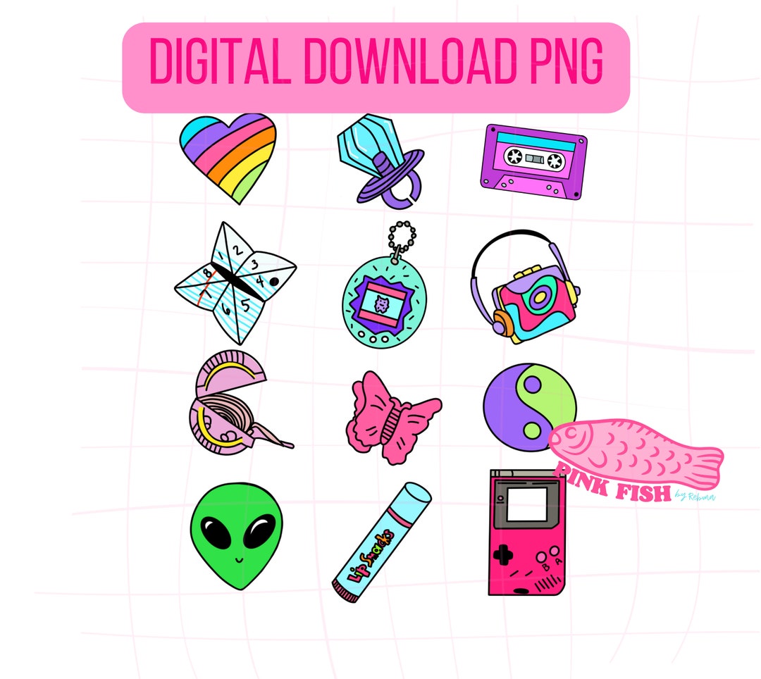 90's Collage Png - Etsy