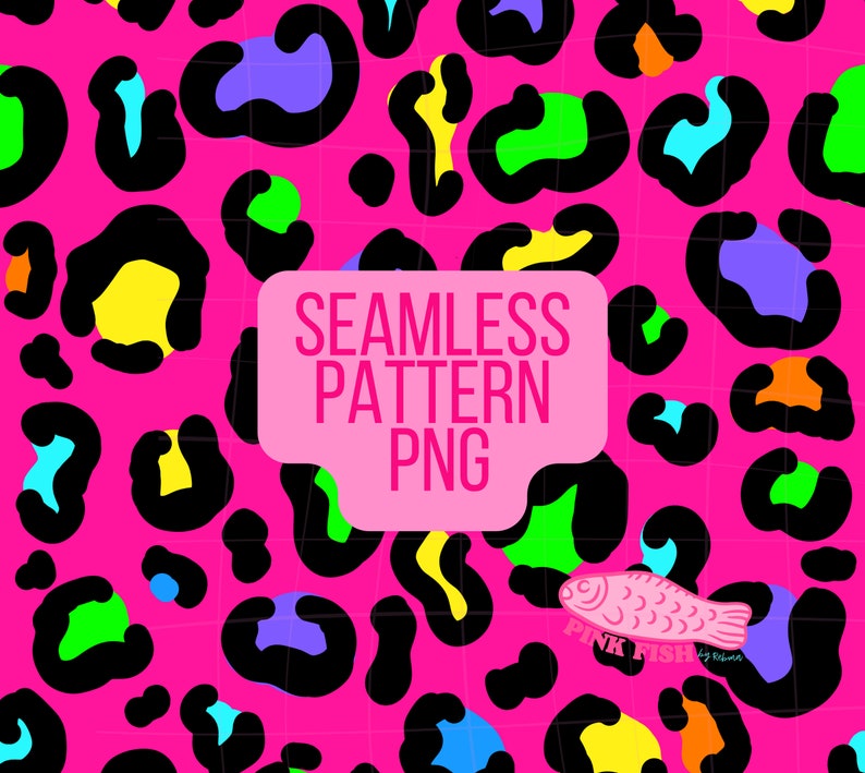 Bright Leopard Print Seamless Pattern - Etsy