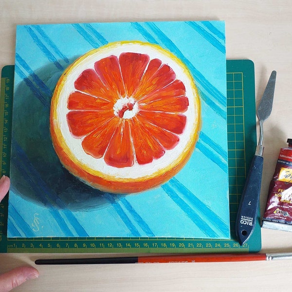 Grapefruit Painting - Etsy