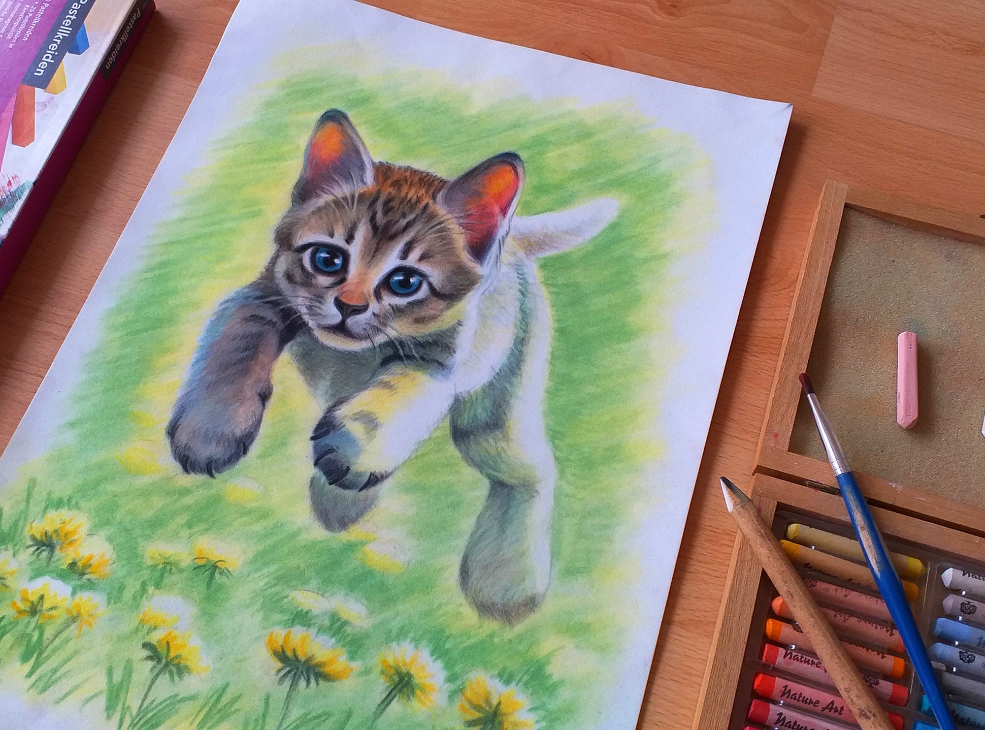 Chalk Pastel Drawings Animals