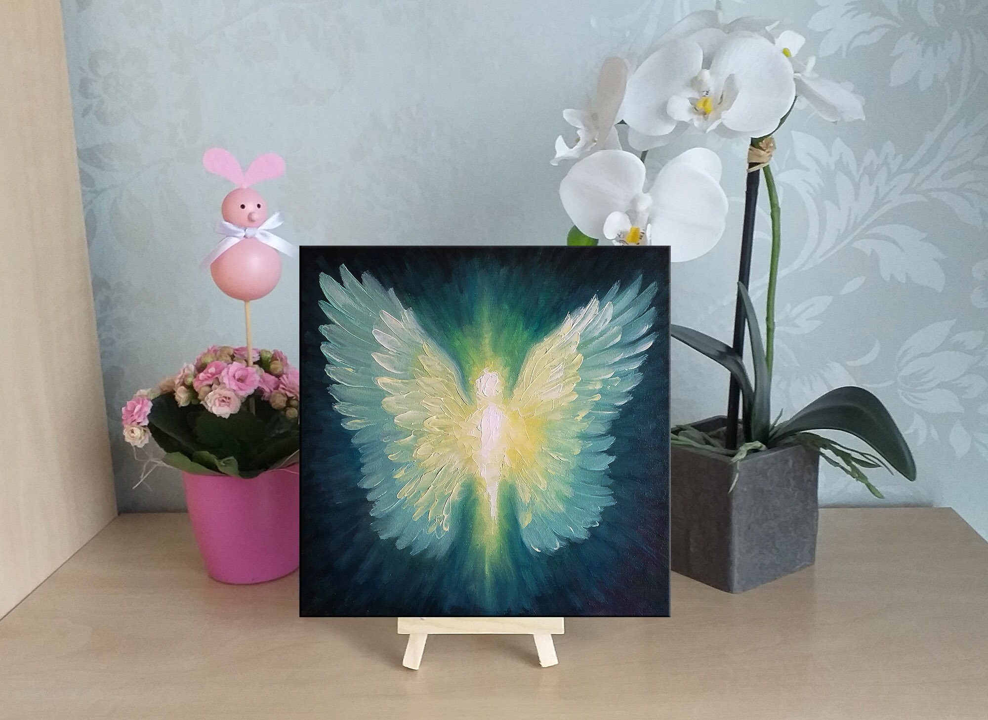 Angel Wings Painting Original Art Impasto Oil Painting - Etsy