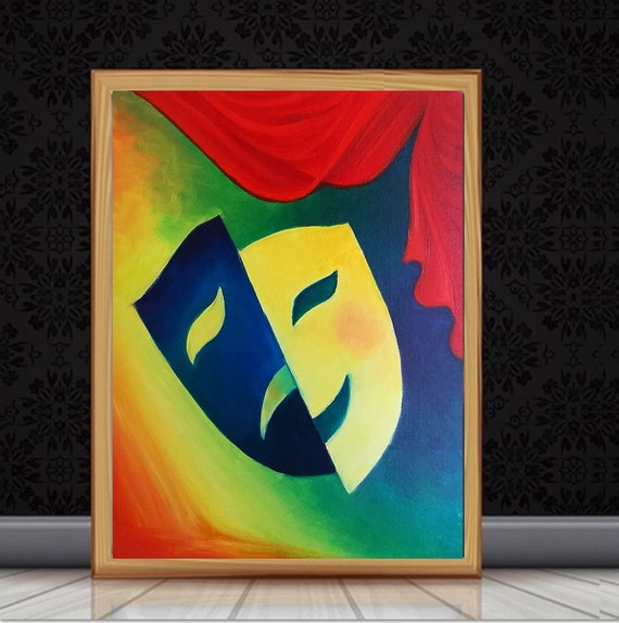 Colorful Theatre Masks