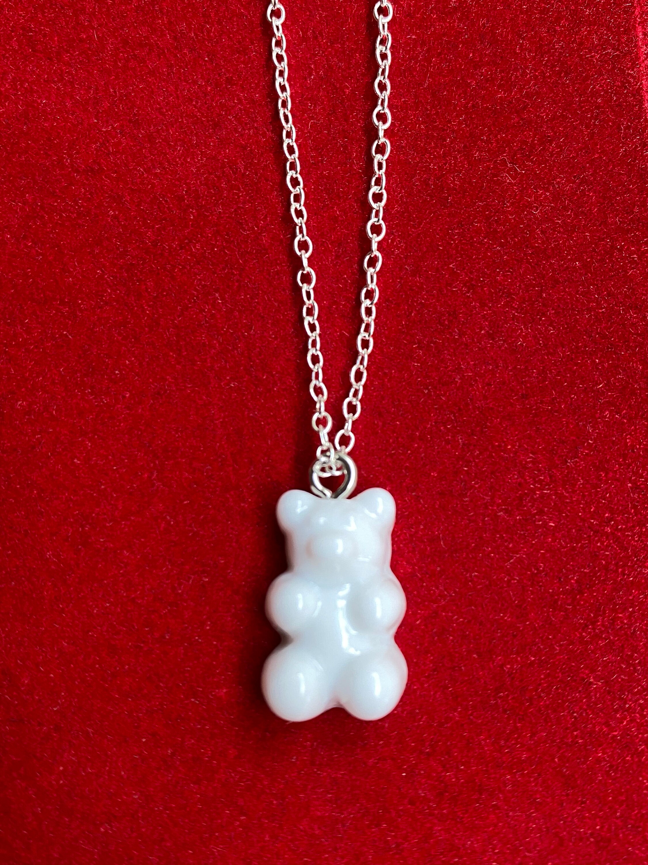 White Gummy Bear Necklace - Etsy
