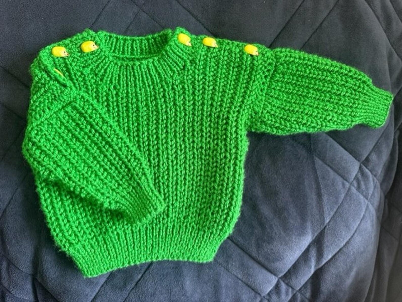 Knitting Pattern Baby and Toddler Fishermans Rib Sweater in DK Age 6 to ...