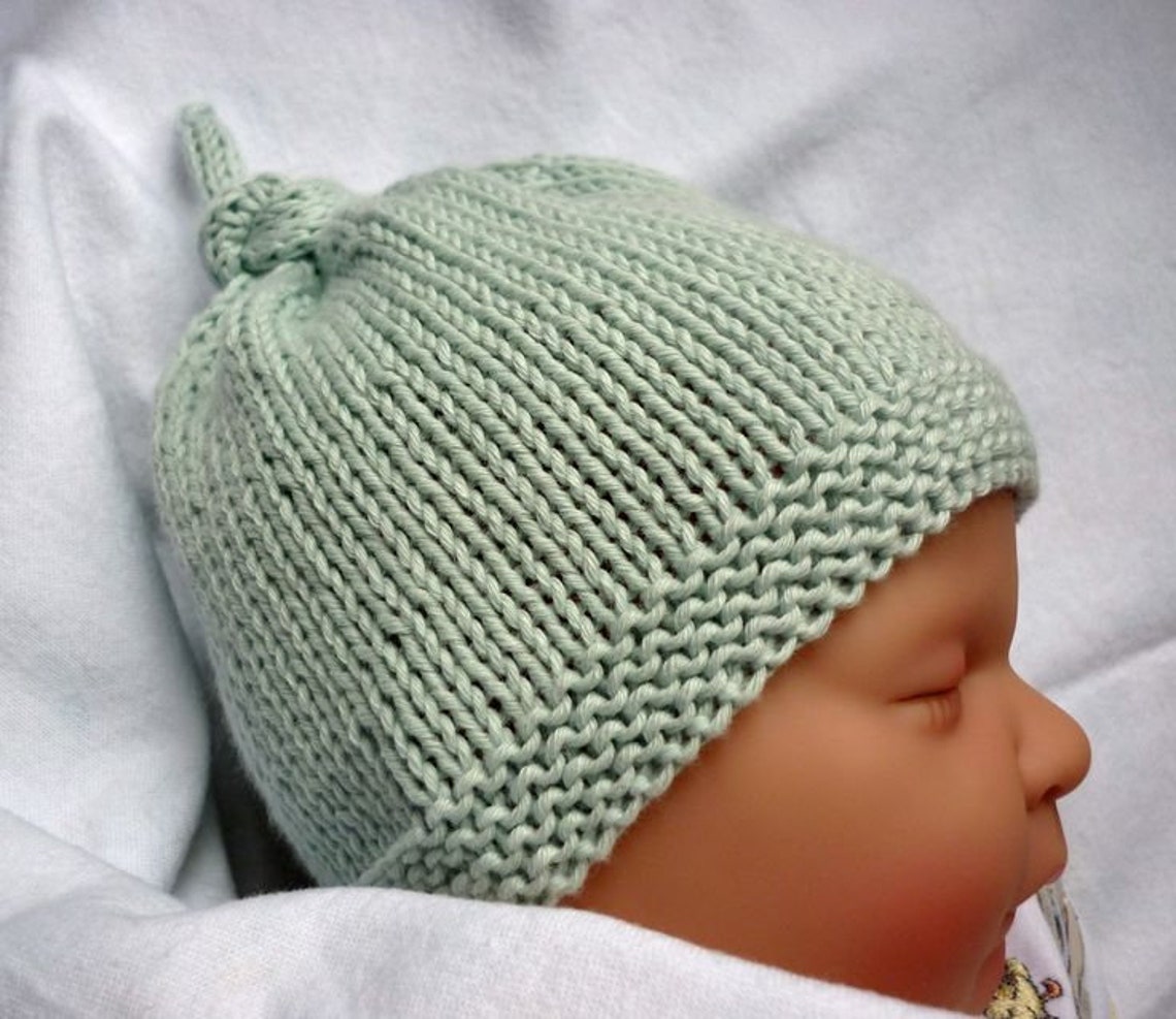 Knitting Pattern Pixie Hat With Top Knot in DK Yarn 5 Sizes Preemie to ...