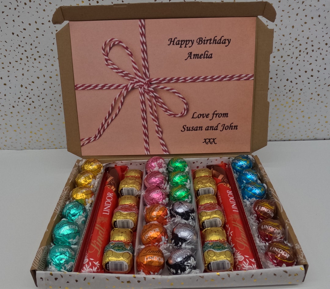 Chocolate Hamper/sweet Hamper/lindt Sweet Box/personalised Sweets ...