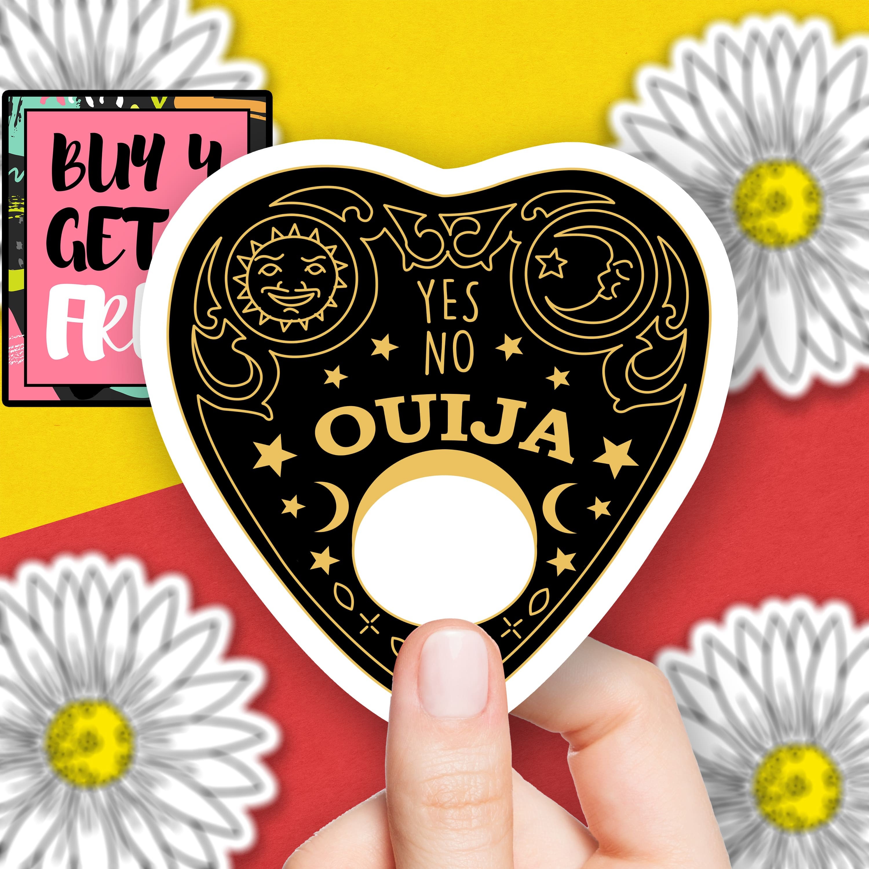 Ouija Sticker Witch Sticker Magic Feminist Stickers Laptop | Etsy