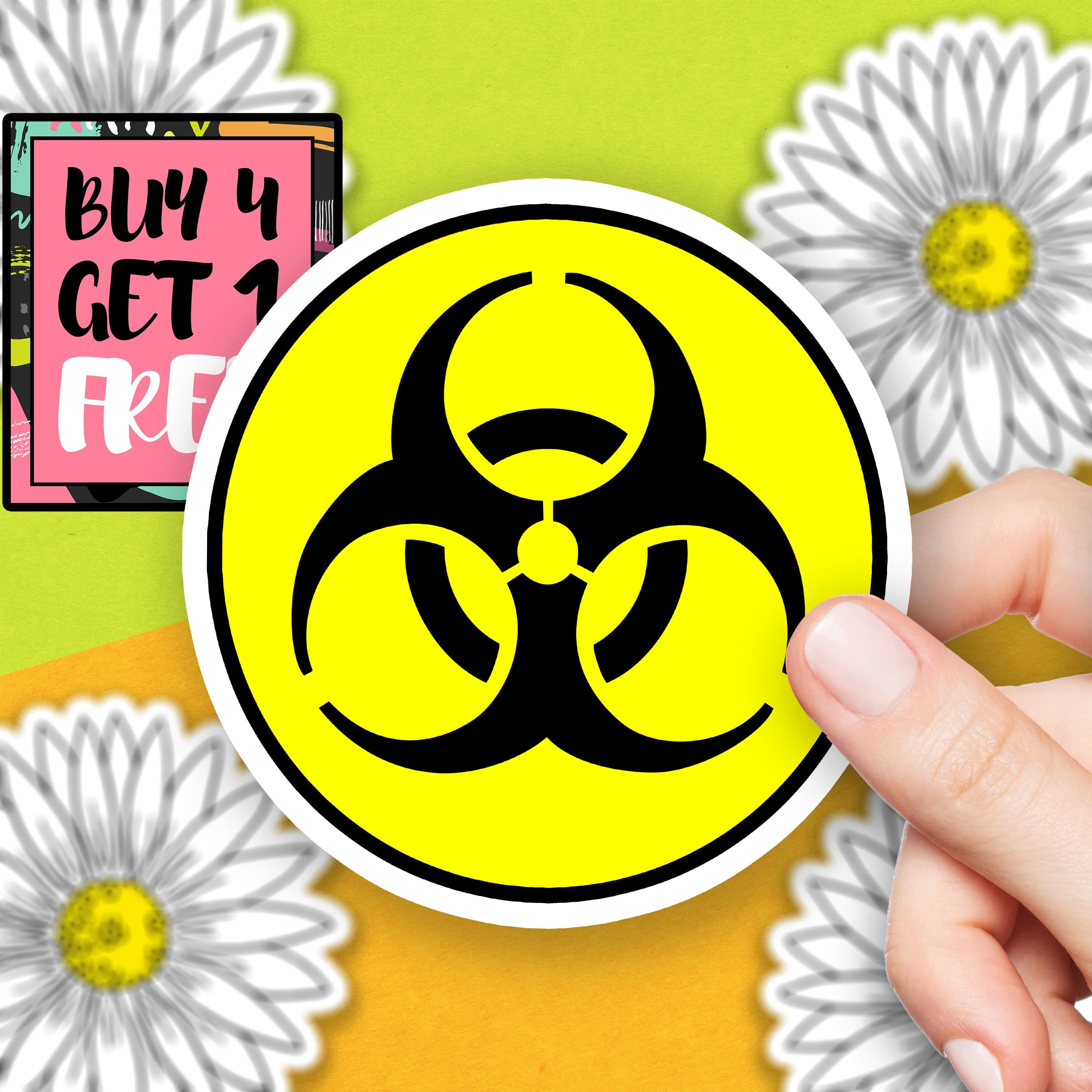 Biohazard Sticker Logo Sticker Toxic Cute Stickers Laptop | Etsy