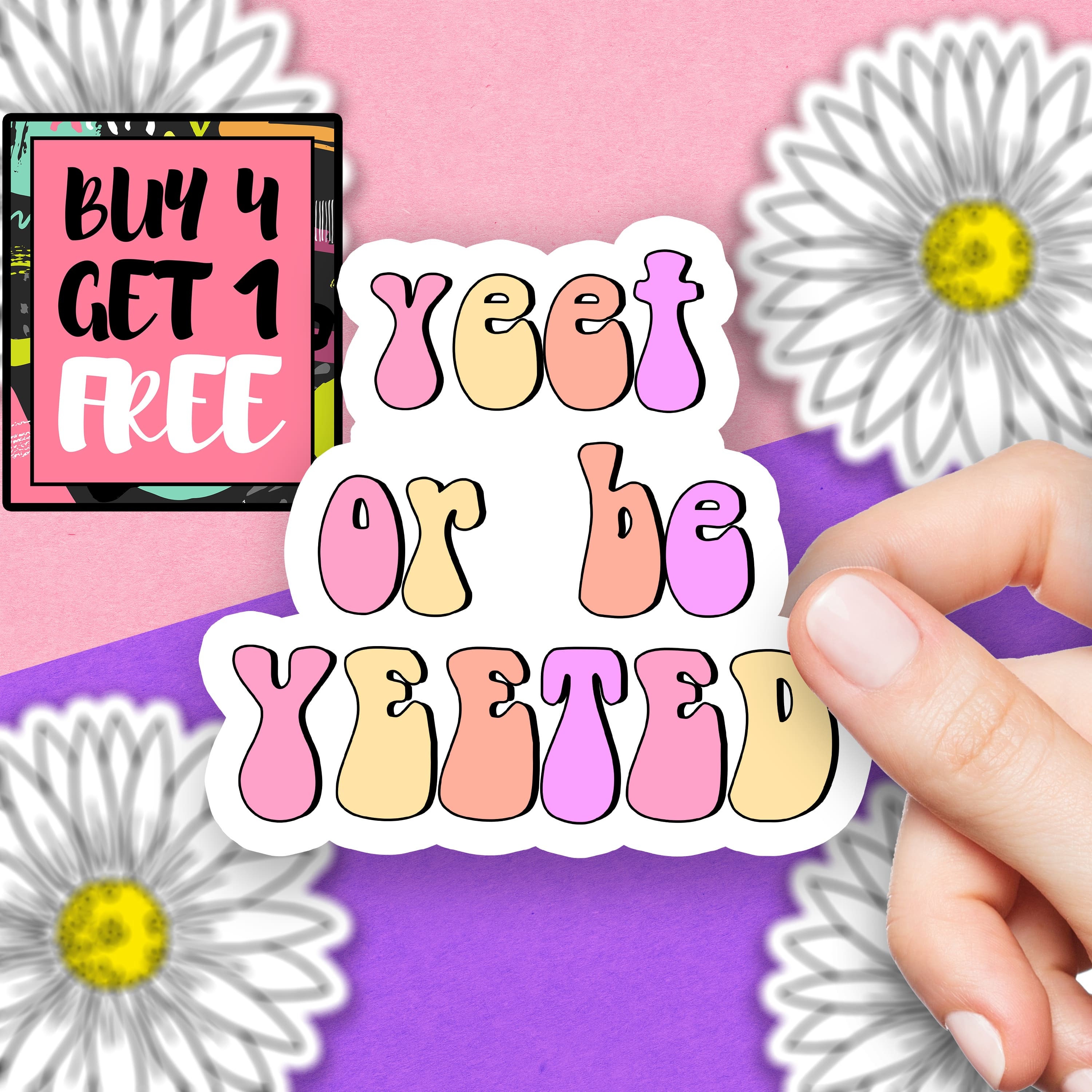 Yeet Sticker Sayings Sticker Positive Meme Stickers Laptop | Etsy