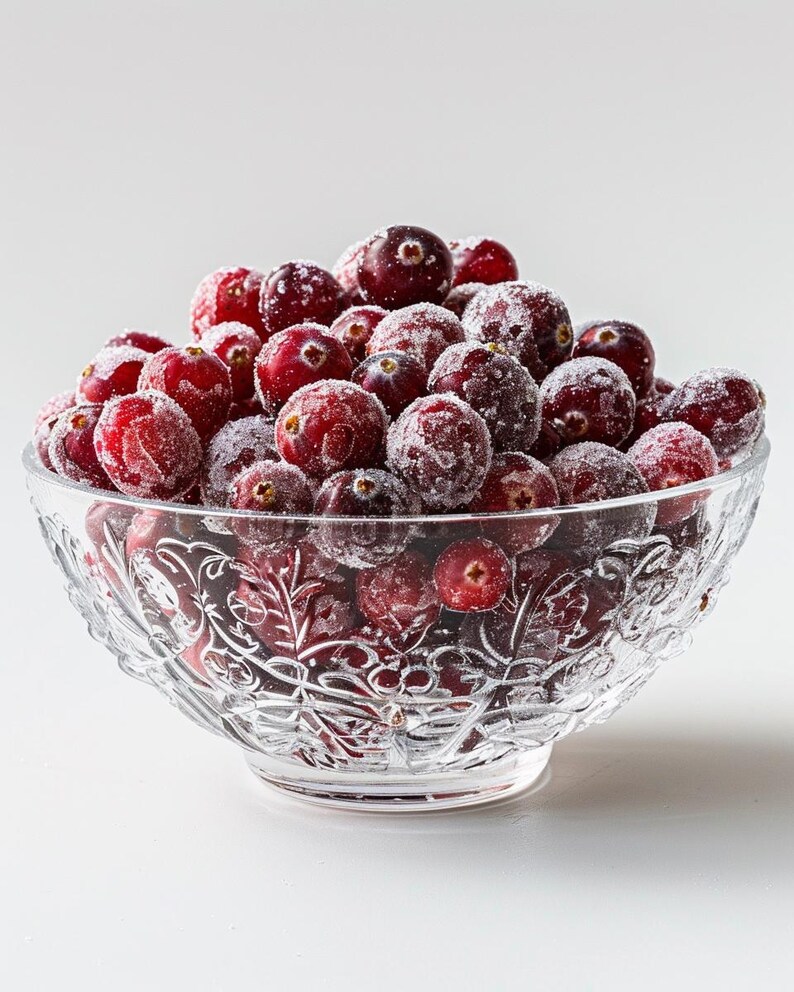 Sugared Cranberries Recipe Printable | Holiday Dessert Decor ...
