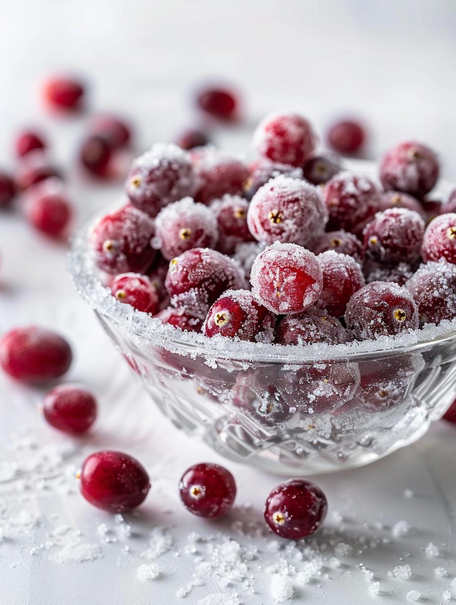 Sugared Cranberries Recipe Printable | Holiday Dessert Decor ...