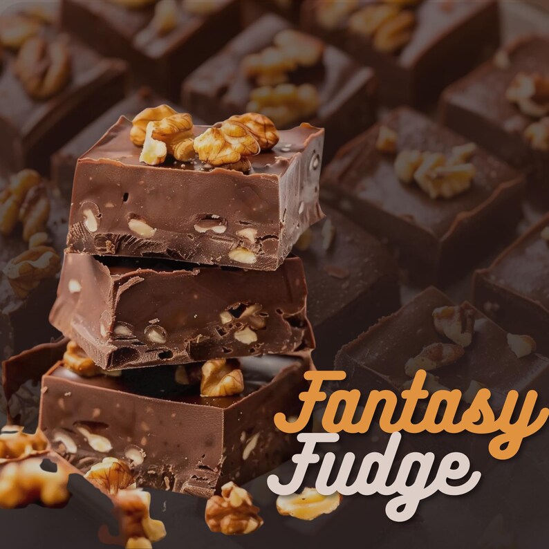 Magical Fantasy Fudge Recipe Card – Chocolate Marshmallow Walnut Fudge ...