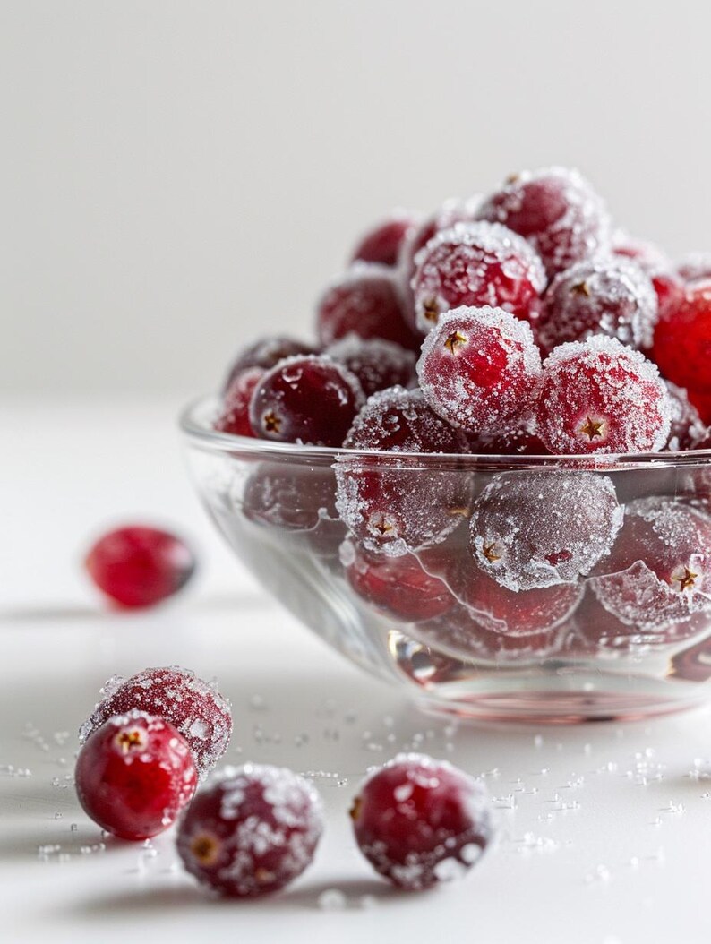 Sugared Cranberries Recipe Printable | Holiday Dessert Decor ...