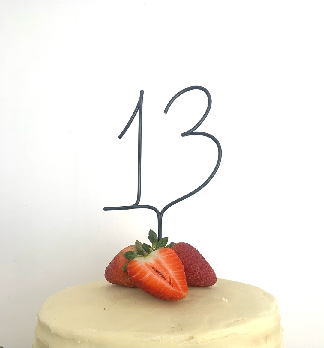 Wire Number Cake Toppers - Age Milestone Topper - Birthday Cake Topper ...