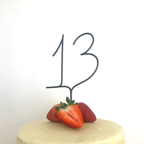 Number Cake Topper - Etsy