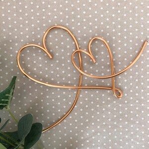 Wire Duo Hearts - Wire Words - Home Decor - Valentines Gifts - Wall ...