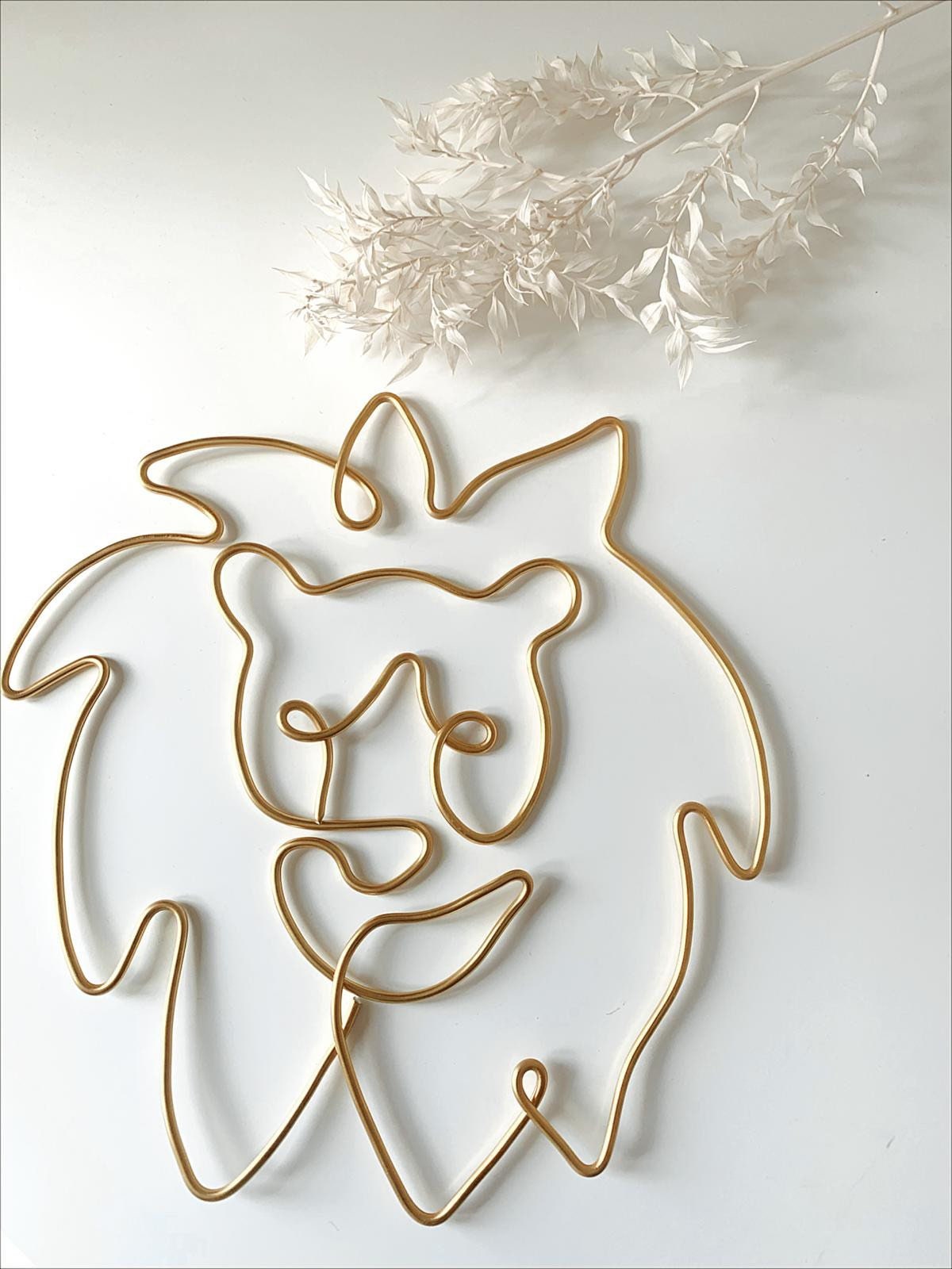 Wire Safari Animal Heads | Etsy