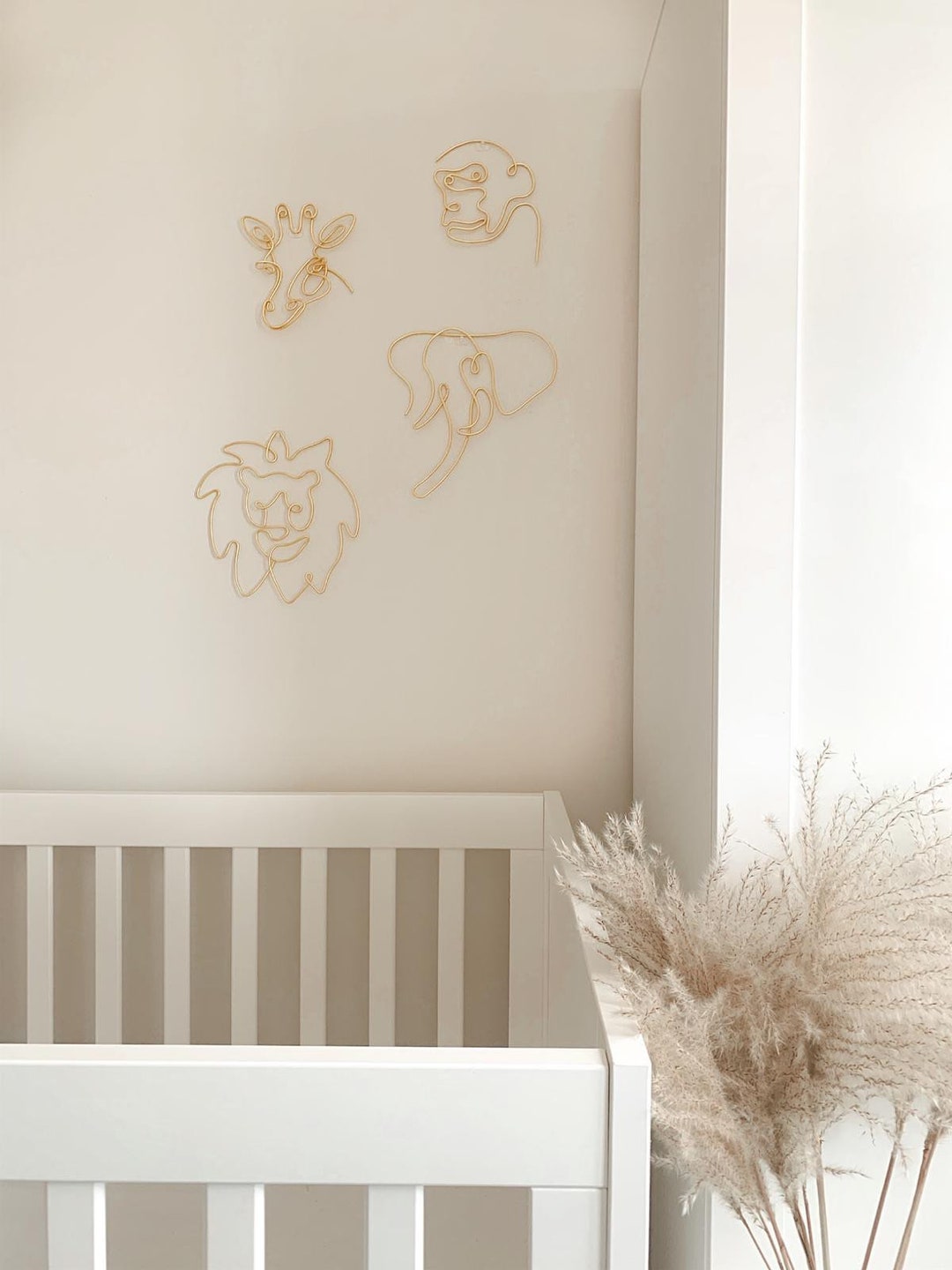 Wire Safari Animal Heads - Etsy