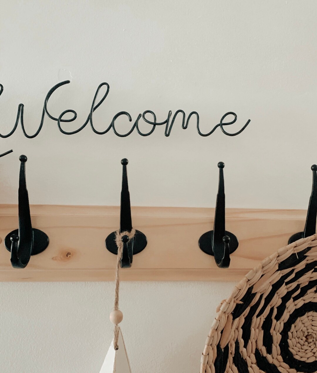 Handmade Wire Welcome Sign - Custom Metal Wall Art for Entryway or ...