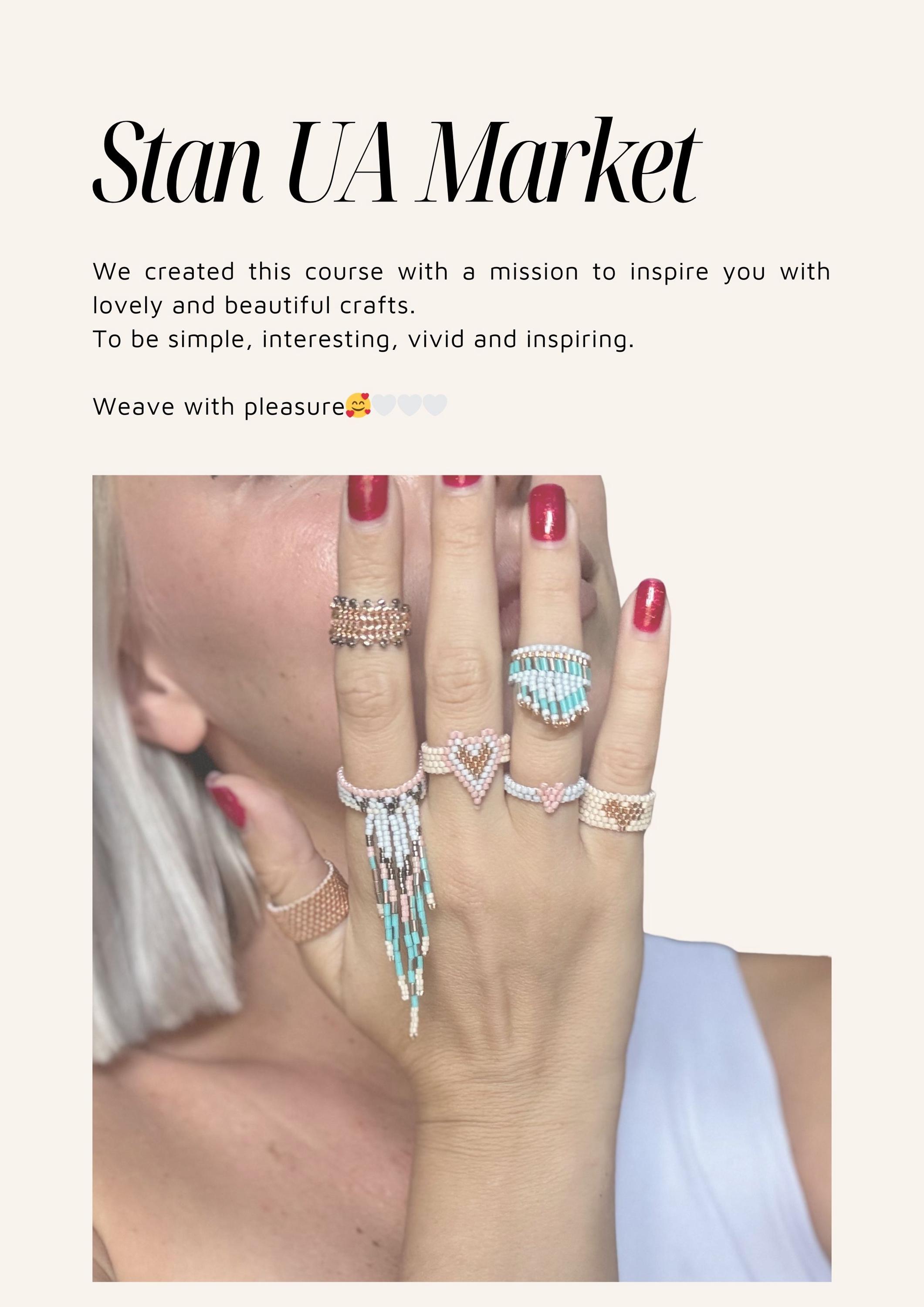Beaded Ring Pattern PDF, Cute Seed Bead Ring Tutorial, Easy DIY Jewelry ...