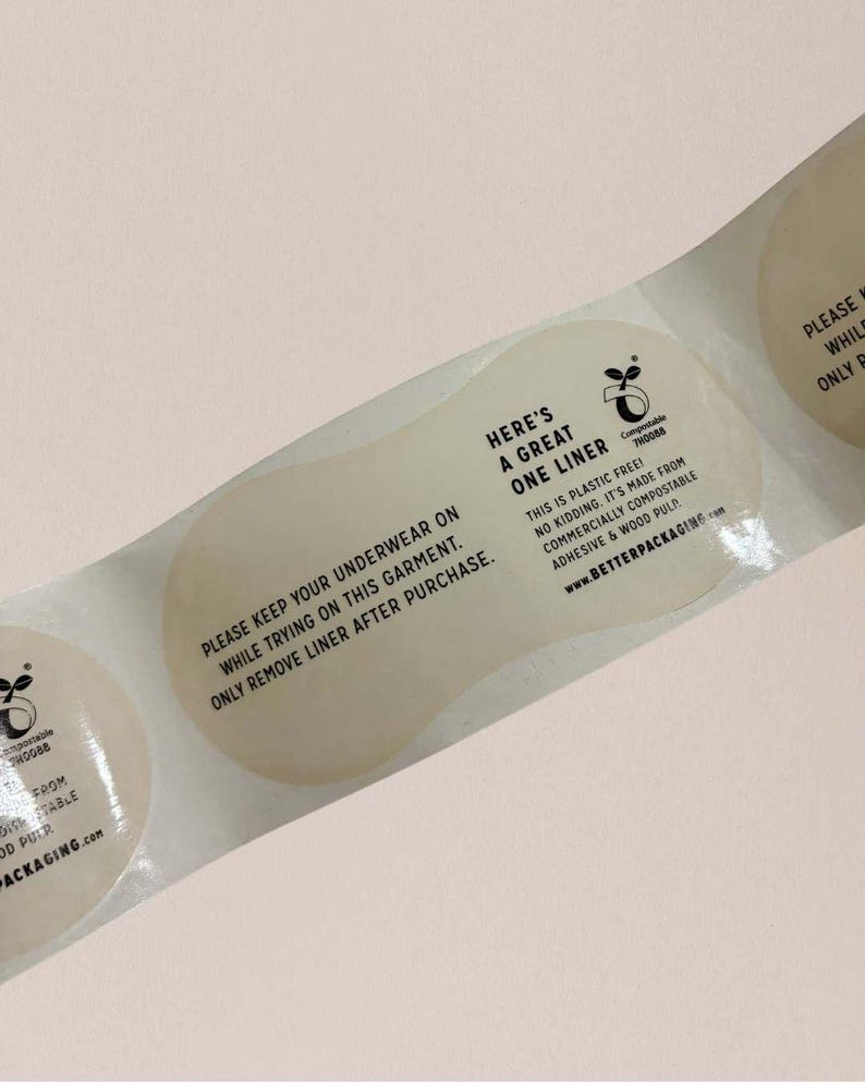 Sustainable Gusset Hygiene Stickers for Underwear/swimwear Making (sold ...