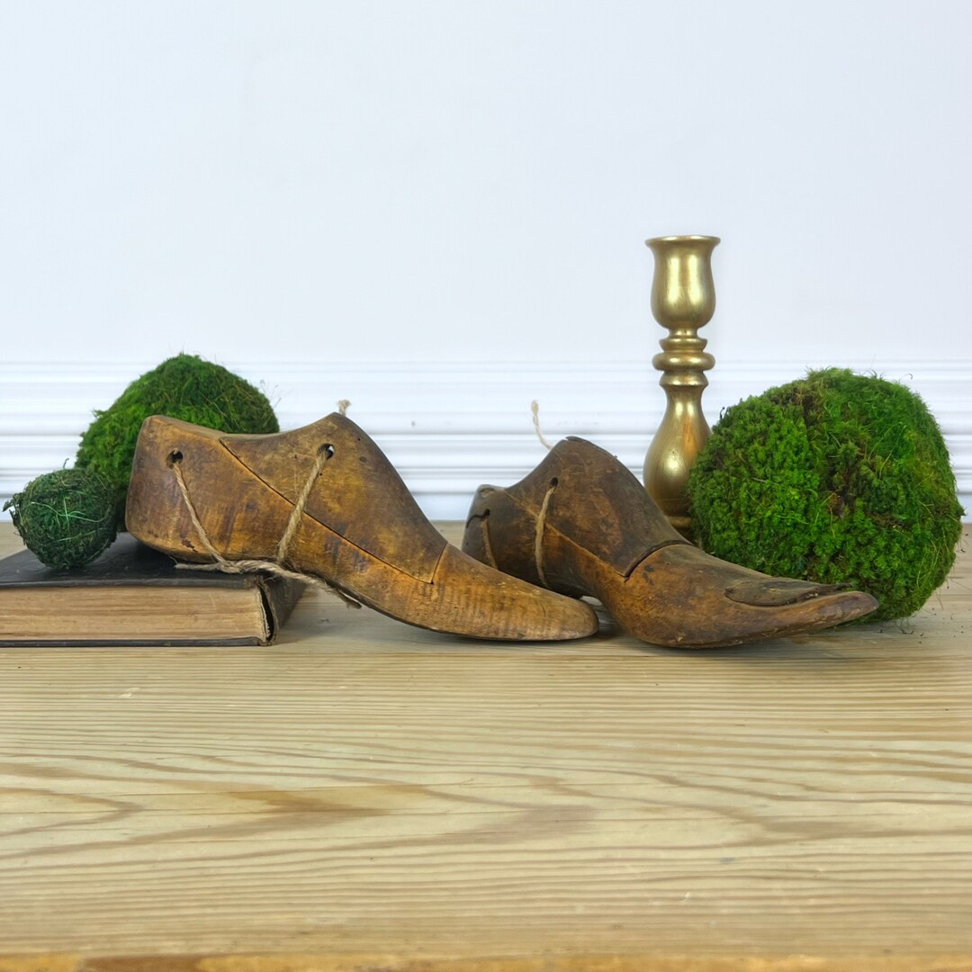 Antique Shoe Last Primitive Wooden Shoe Form Antique Cobblers Wood Shoe ...