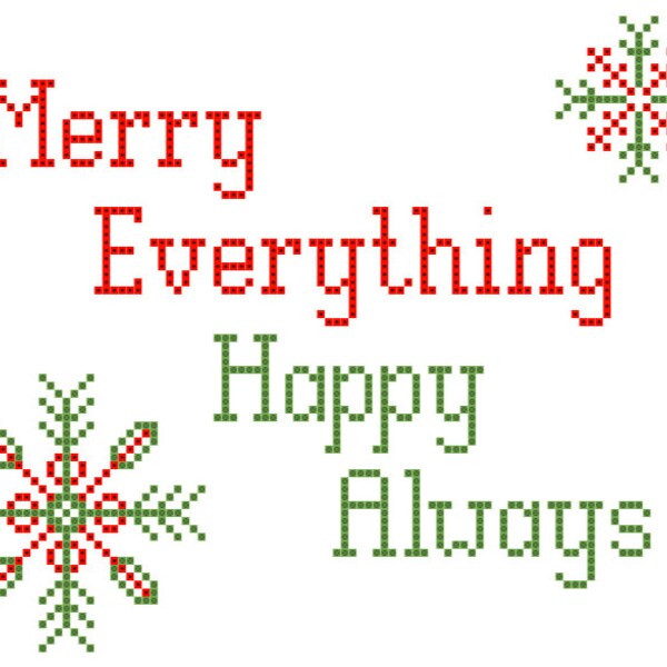 Happy Everything Cross Stitch - Etsy