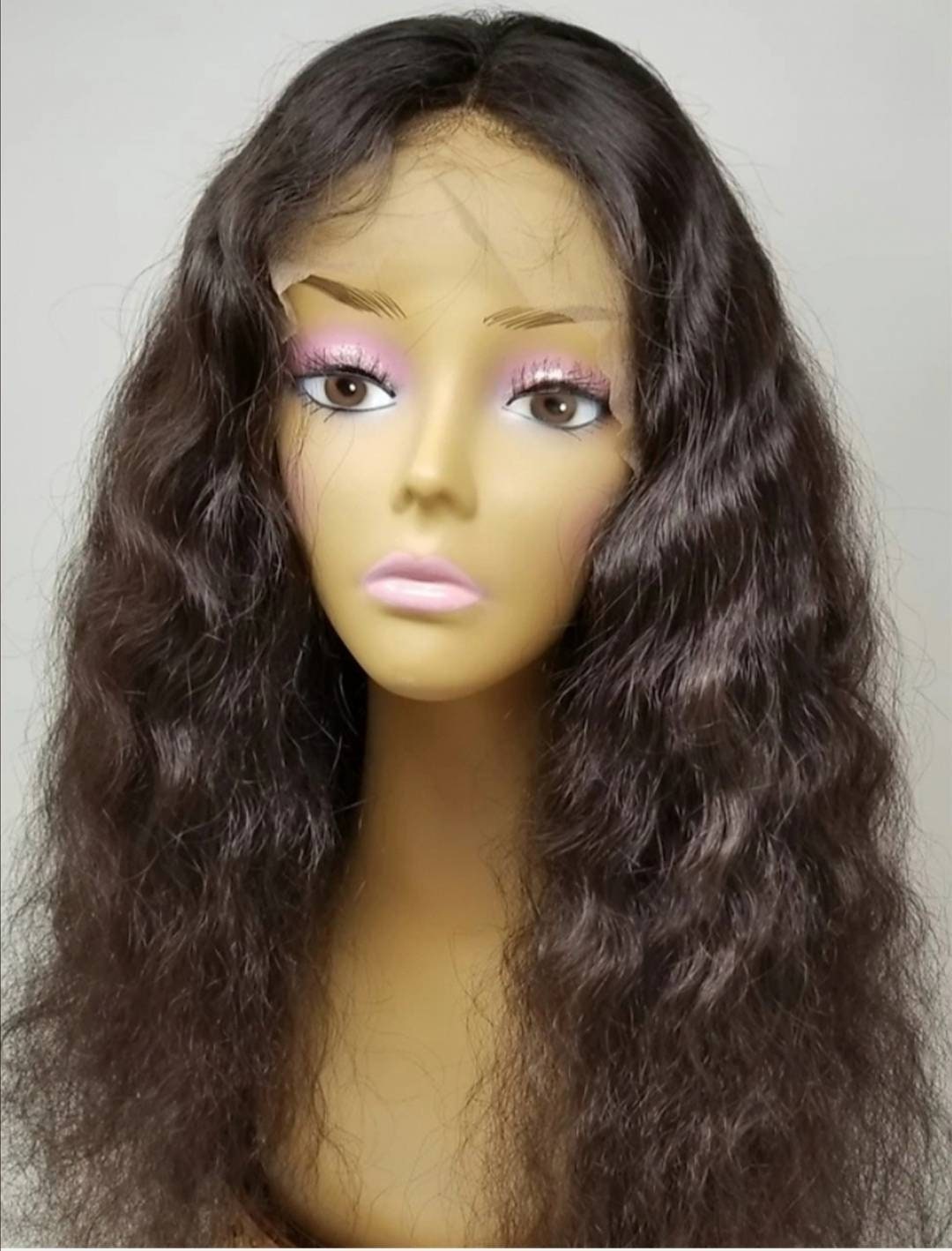 RAW 13x4 Indian Temple Wavy Lace Front Human Hair Wig - Etsy
