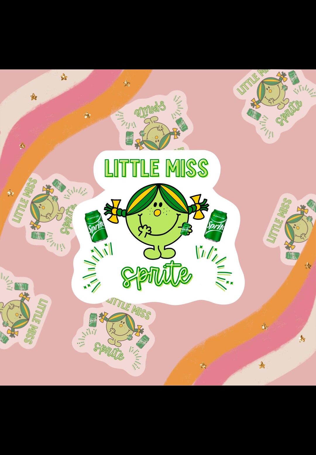 Little Miss Sprite Sticker | Trendy Sticker | Water Bottle Sticker ...